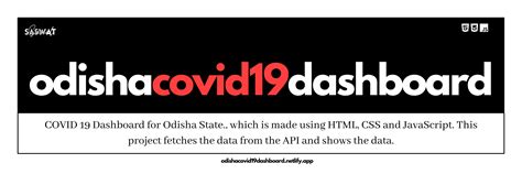 GitHub Saswatsamal Odishacovid Dashboard COVID Dashboard For Odisha State