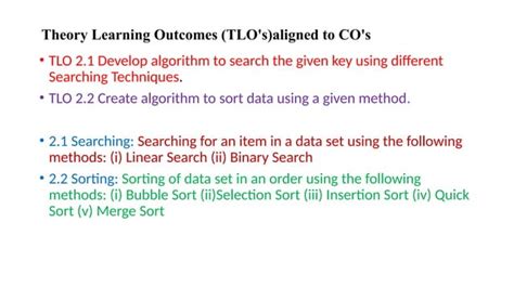 Data Structure Unit Ii Searching And Sortingpptx