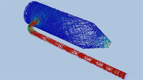 Industrial Cyclone Airflow Simulation Cfd Simulation Computational Fluid Dynamics Stock