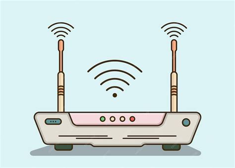 Premium Vector Wireless Wifi Router And Internet Access Point Flat Illustration