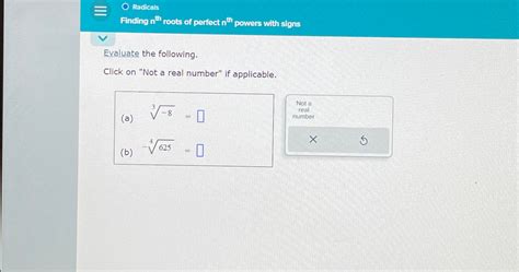 Solved Radicalsfinding Nth ﻿roots Of Perfect Nth ﻿powers