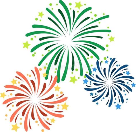 New Years Fireworks Clip Art Free