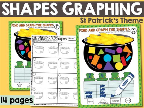 St Patrick S Day Shapes Graphing By Teach Simple