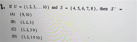 Solved If U And S Then S A Chegg Com Solved If U And S Then S A Chegg Com