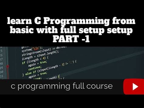Learn C Programming For Beginners Dev C Setup VS Code Setup Portable Dev C Setup