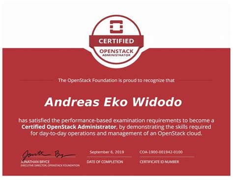 Andreas Eko Widodo On Linkedin Coa Openstack