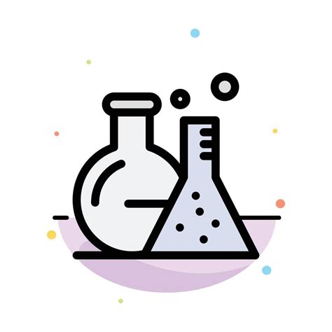 Tube Flask Lab Science Abstract Flat Color Icon Template 13149131