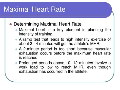 Ppt Maximal Heart Rate Powerpoint Presentation Free Download Id