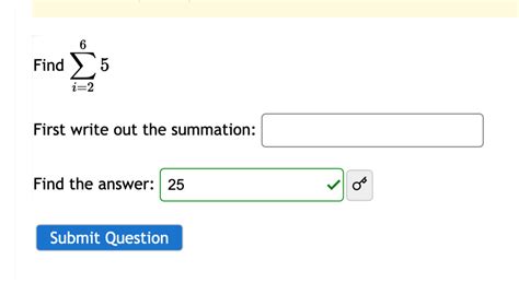 Solved Find ∑i 265 First Write Out The Summation Find The