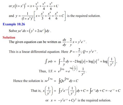 First Order Linear Differential Equations Mathematics
