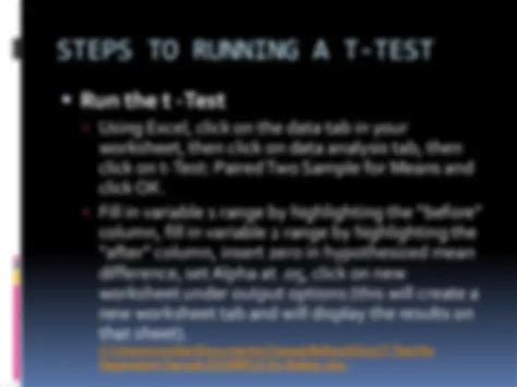 T Test For Dependent Samples Measuring Teaching Intervention Lecture Notes Statistics Docsity