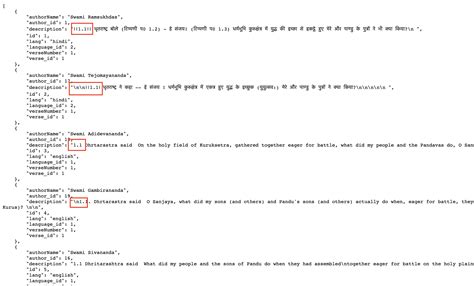 BUG Text Translations And Commentaries All Have The Chapter And Verse Numbers At The
