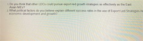 Solved 1 What Are Structural Adjustment Loans And How Have
