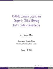 Understanding Cache Implementations in CPU and Memory Systems | Course Hero