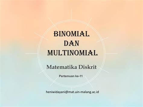 Binomial Dan Multinomial Pdf