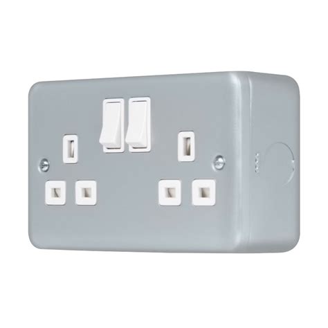 Scolmore Click Mcp536 13a 2 Gang Double Pole Switched Socket Outlet Superlec Direct