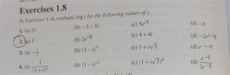 Solved Exercises In Exercises Evaluate Logz For The Chegg