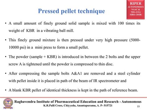 Sampling Techniques In Ir Spectroscopy Pptx Chemistry Science