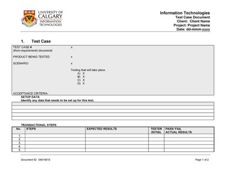 Test Case Templates Examples from TOP Software Companies ᐅ TemplateLab