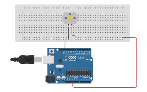 Circuit Design Dc Motor Using Arduino Tinkercad