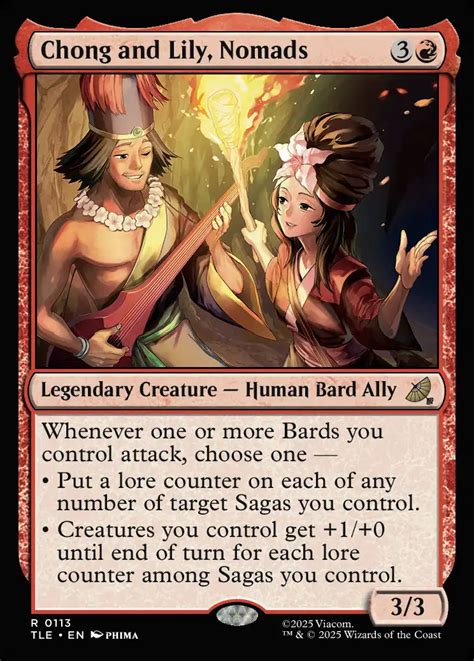 Chong And Lily Nomads Mtg Magic The Gathering Avatar The Last
