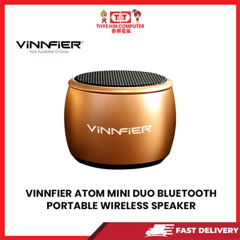 Vinnfier Atom Mini Duo Bluetooth Portable Wireless Speaker [sbn Yes Nilai No Melaka No] Thye