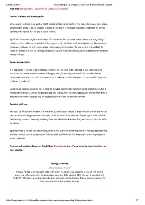 five strategies for enterprises to secure their kubernetes clusters pdf