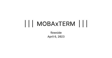 Mobaxterm — Teletype