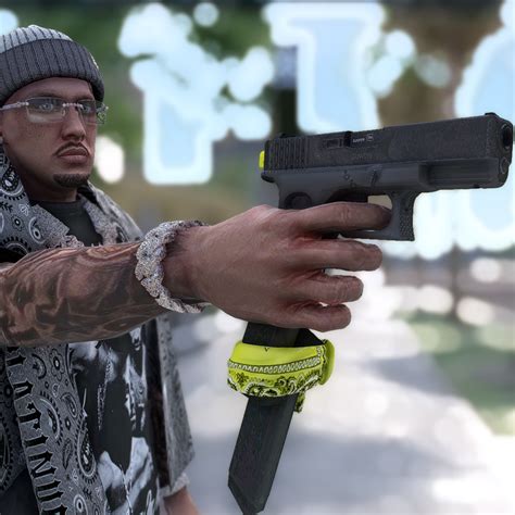 Glock Switch For Fivem Yellow Bandana Custom Weapon Mod Capos