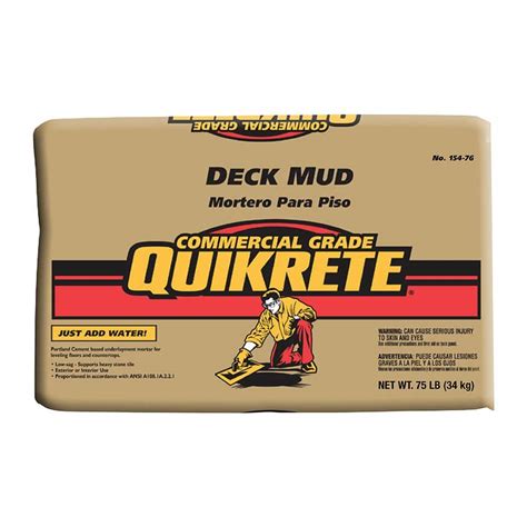 Quikrete Deck Mud 75lbs Elit Tile