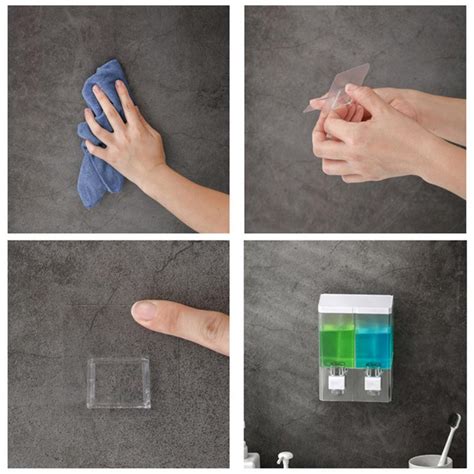 Badu Bg 1 бр 500 мл ръчни дозатори за течен сапун Двуглави стенен