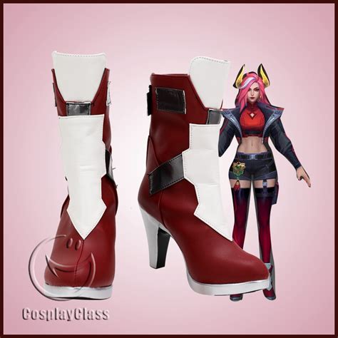 League Of Legends Lol Miss Fortune The Bounty Hunter Red Cosplay Shoes