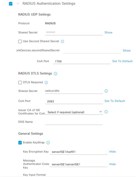 Fips Radius Key Wrap Configuration For Switch Cisco Community