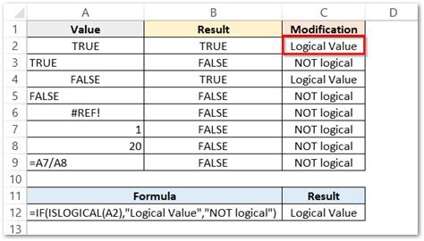Islogical Function In Excel Checking Logical Value Excel Unlocked