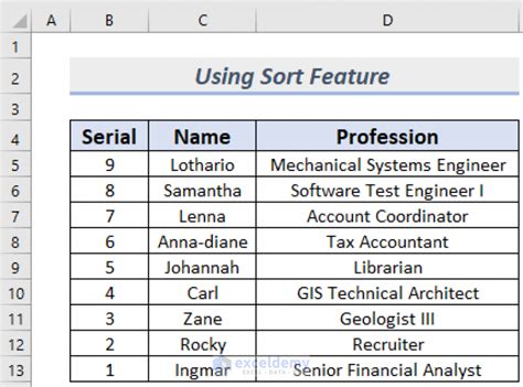 how to flip data vertically in excel 4 quick methods