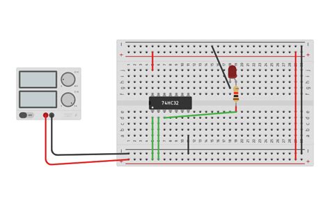Circuit Design Or Gate Truth Table Verification Tinkercad