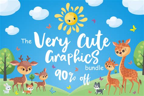 The Very Cute Graphics Bundle 218688 Creative Websites Graphic
