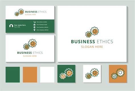 Premium Vector Business Ethics Logo Design With Editable Slogan Branding