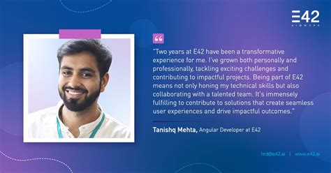 e42 ai on linkedin e42 workanniversary ai startups culture milestone