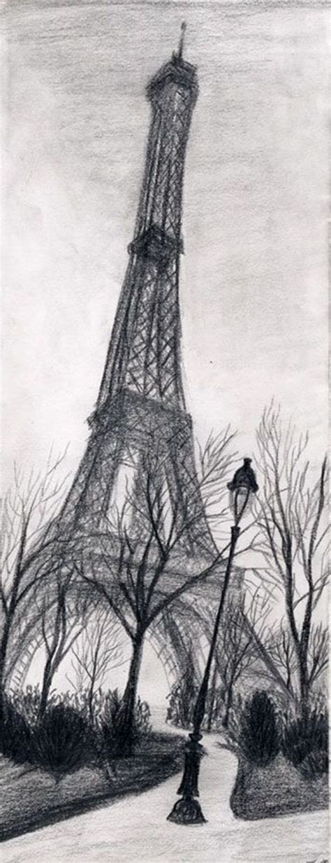 70 Easy And Beautiful Eiffel Tower Drawing And Sketches Eiffel Tower Drawing Amazing Drawings
