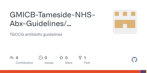 Mainguidelinesreadmemd At Main · Gmicb Tameside Nhs Abx Guidelinesmainguidelines · Github