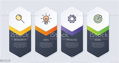 아이콘과 4 가지 옵션 또는 단계가있는 인포 그래픽 디자인 가는 선 벡터입니다 인포그래픽비즈니스 컨셉 정보 그래픽 흐름도 프리젠 테이션 웹 사이트 배너 인쇄 자료에 사용할