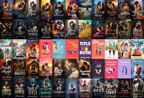Romance Book Cover Templates 50 Done For You Designs