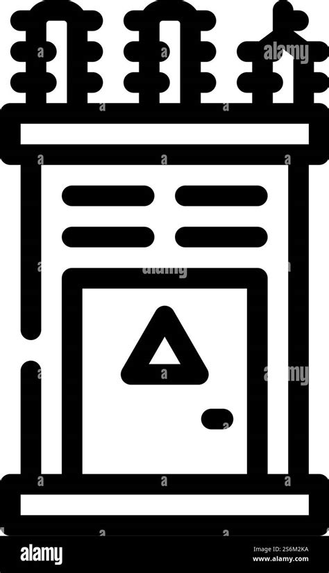 Electrical Transformer Line Icon Vector Electrical Transformer Sign Electrical Transformer Line Icon Vector Electrical Transformer Sign