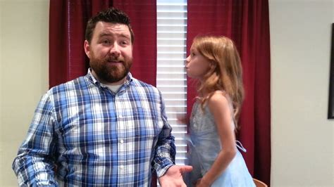 Father And Daughter Perform A Fun Lip Sync Duet Of The Song Love Is An Open Door From Disney S