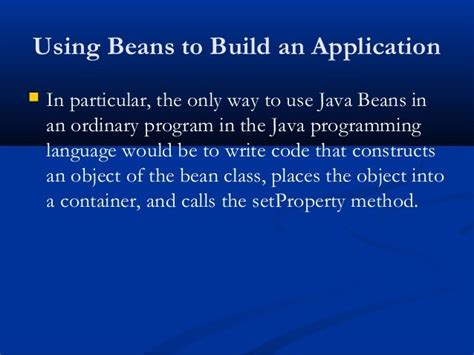 Introduction Of Java Beans