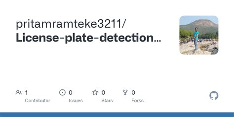 Github Pritamramteke3211license Plate Detection Recognition Using