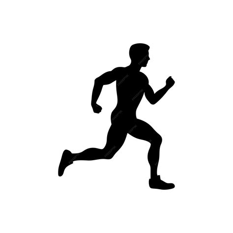 Premium Vector | Young man sprinting icon on white background simple vector illustration