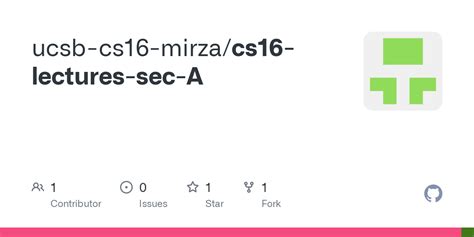 Github Ucsb Cs16 Mirzacs16 Lectures Sec A