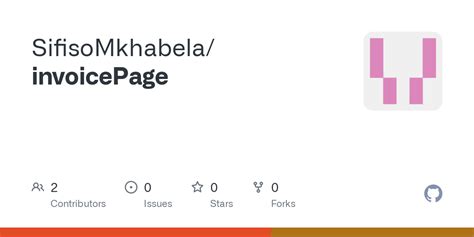 GitHub SifisoMkhabela InvoicePage